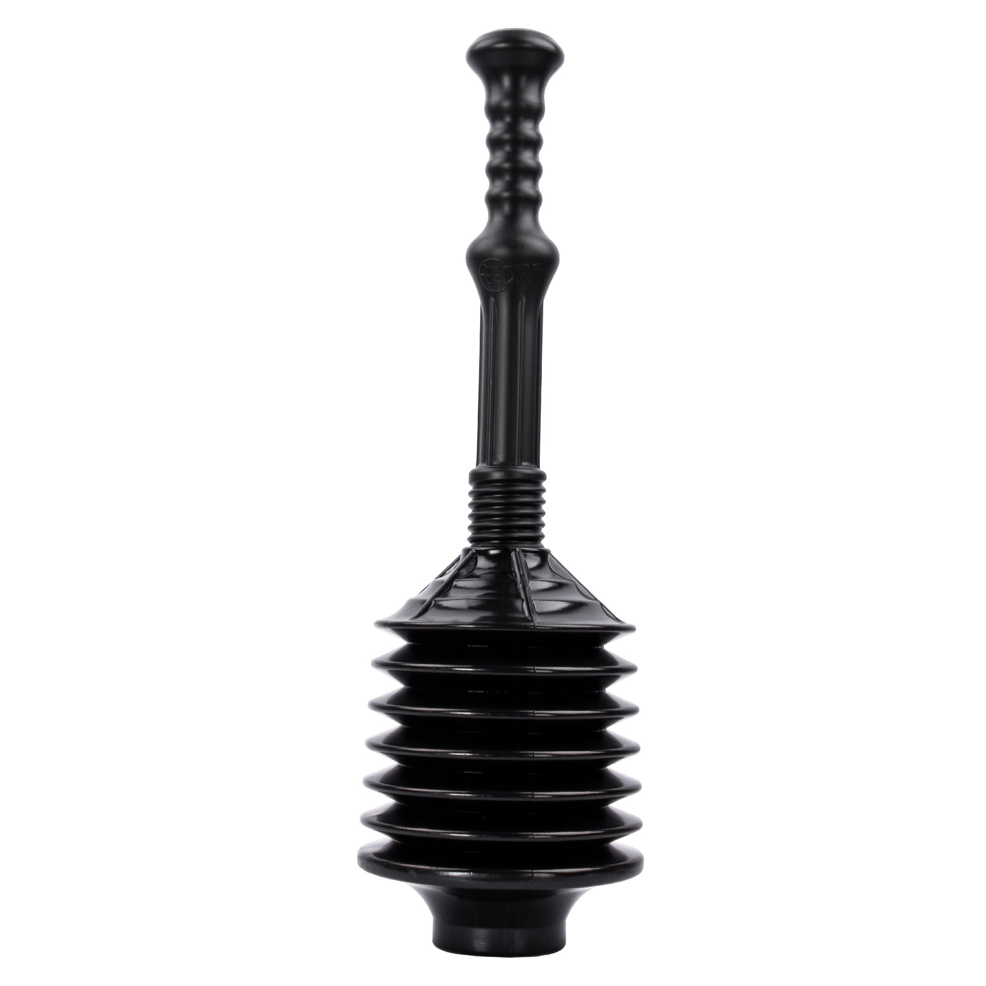Bellows Accordion Toilet Plunger (Black and White) | Utility-Sink.com
