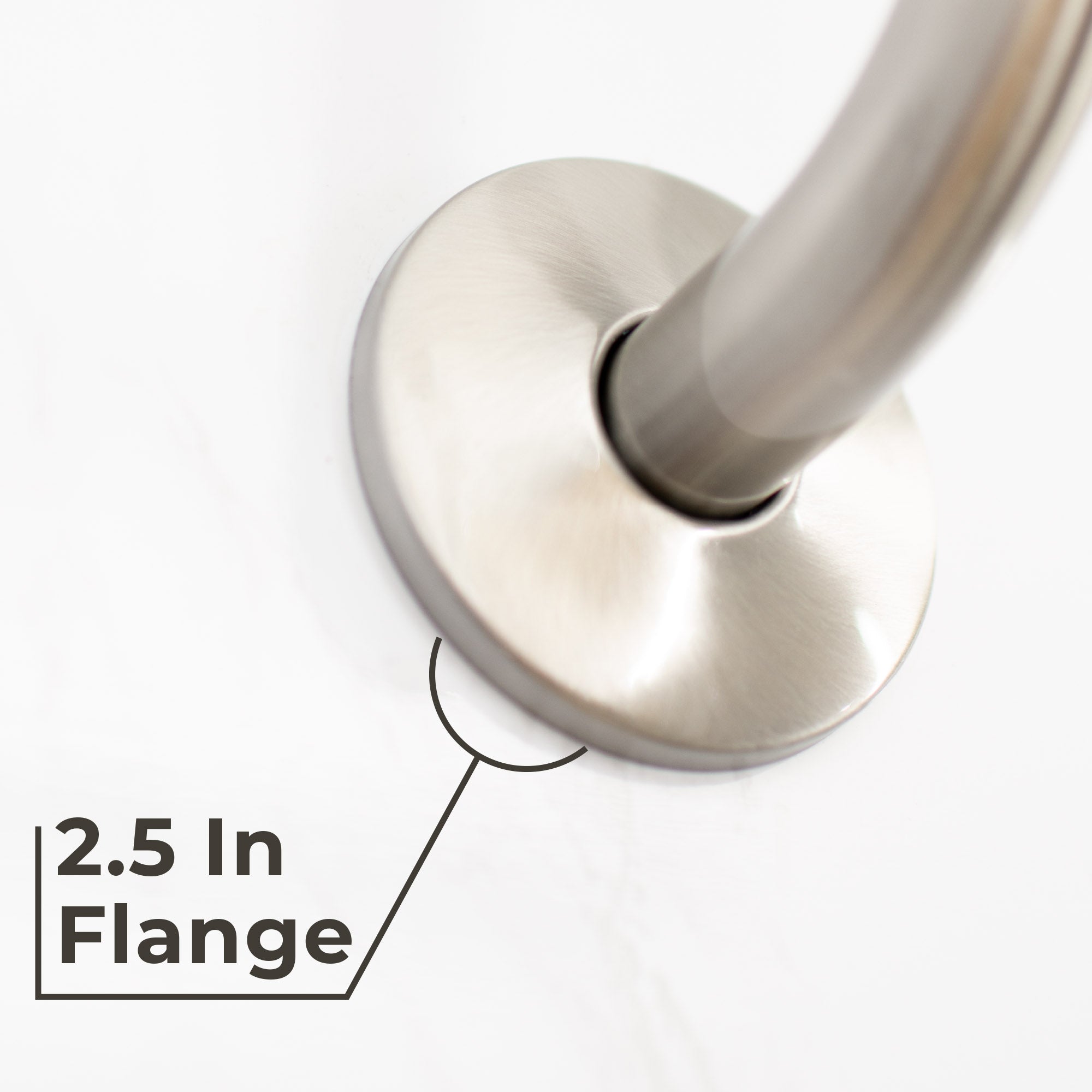 Shower Arm and Flange 8-In Extension Arm, Brushed Nickel Finish ...